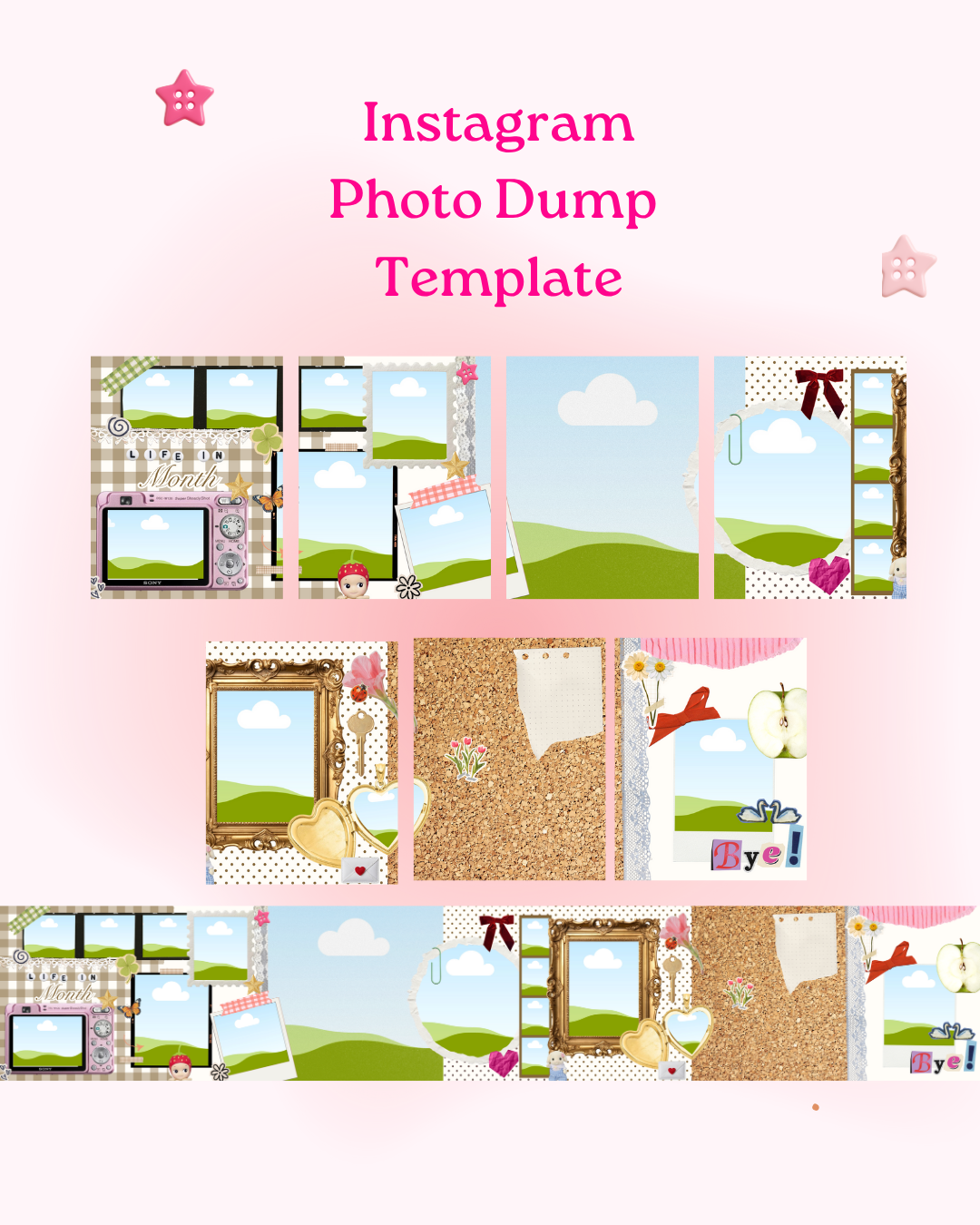 IG Photo Dump Customizable template! – Karolitarte